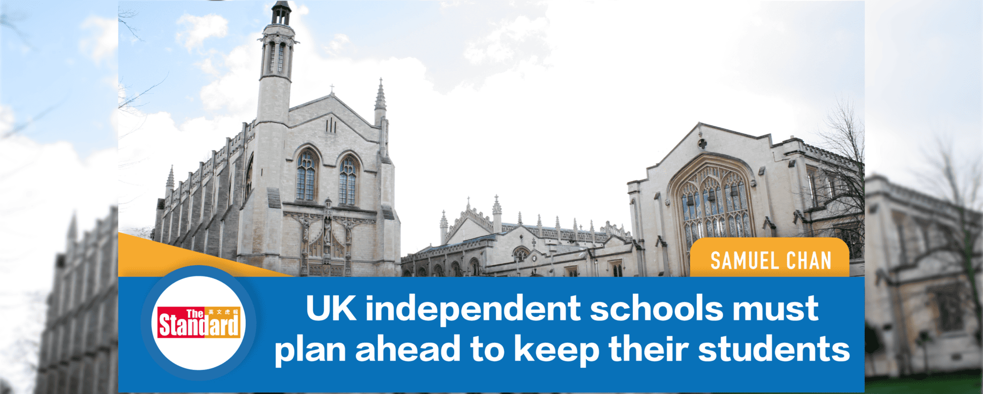【The Standard】UK independent schools must plan ahead to keep their ...